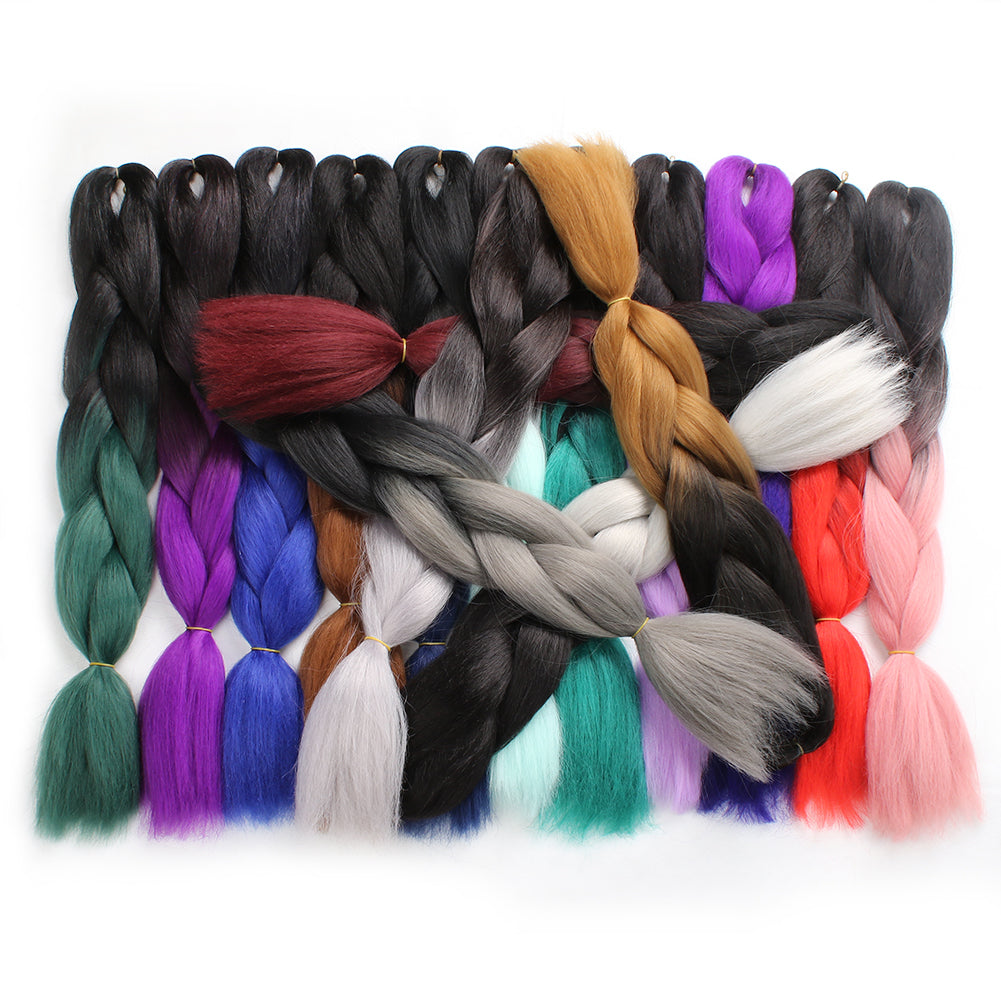 7packs,8packs,10packs,Xtrend Synthetic Rainbow Hair Jumbo Braids Croch ...
