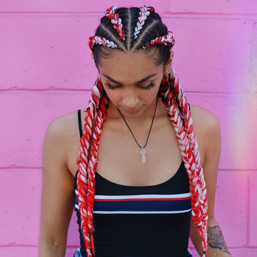 Xtrend Synthetic Kanekalon Colorful Hair Braiding Hair Extensions 82in ...