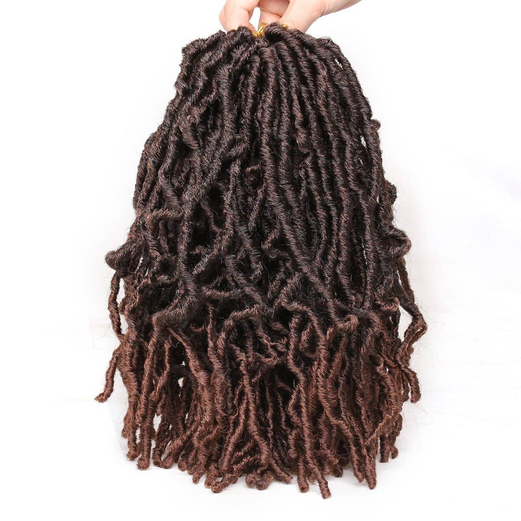 12 Inch Nu Soft Locs Crochet Hair Ombre Pre-Looped Short Crochet Braid ...