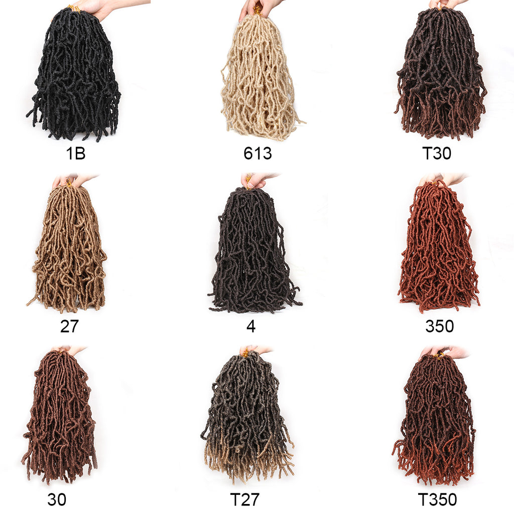 12 Inch Nu Soft Locs Crochet Hair Ombre Pre-Looped Short Crochet Braid ...