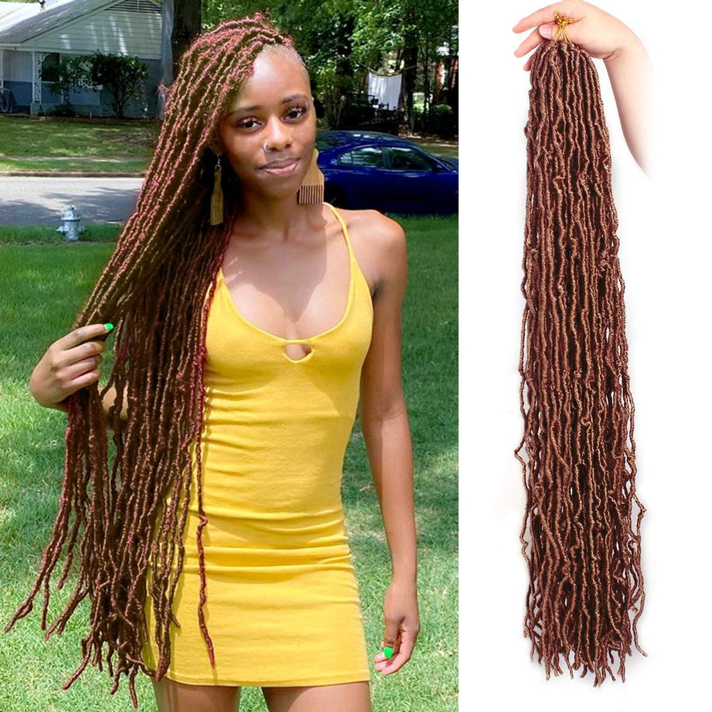 Xtrend 36 Inch Nu Faux Locs Crochet Hair Pre-looped Goddess Locs Croch ...