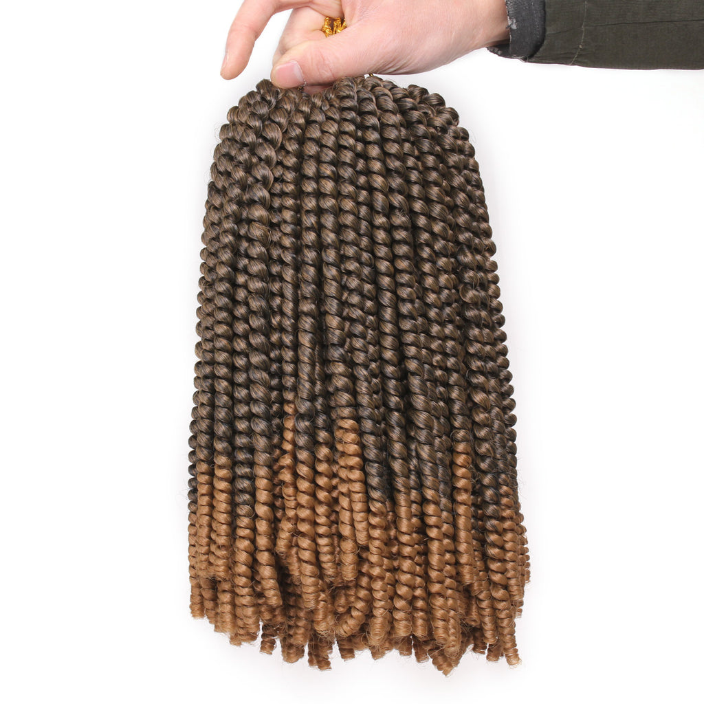 12 Inch Spring Twist Ombre Colors Butterfly locs Crochet Braiding Hair ...