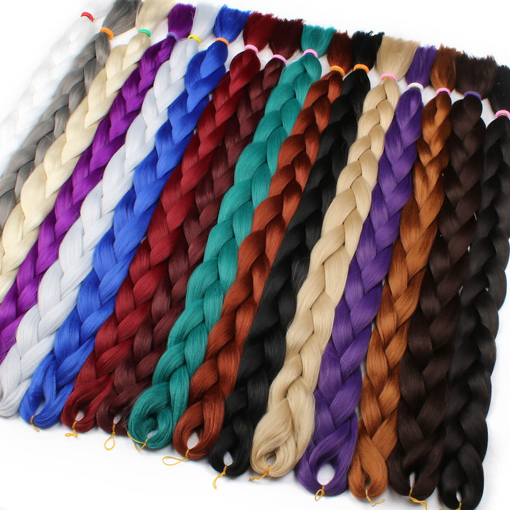 Xtrend Synthetic Kanekalon Colorful Hair Braiding Hair Extensions 82in ...