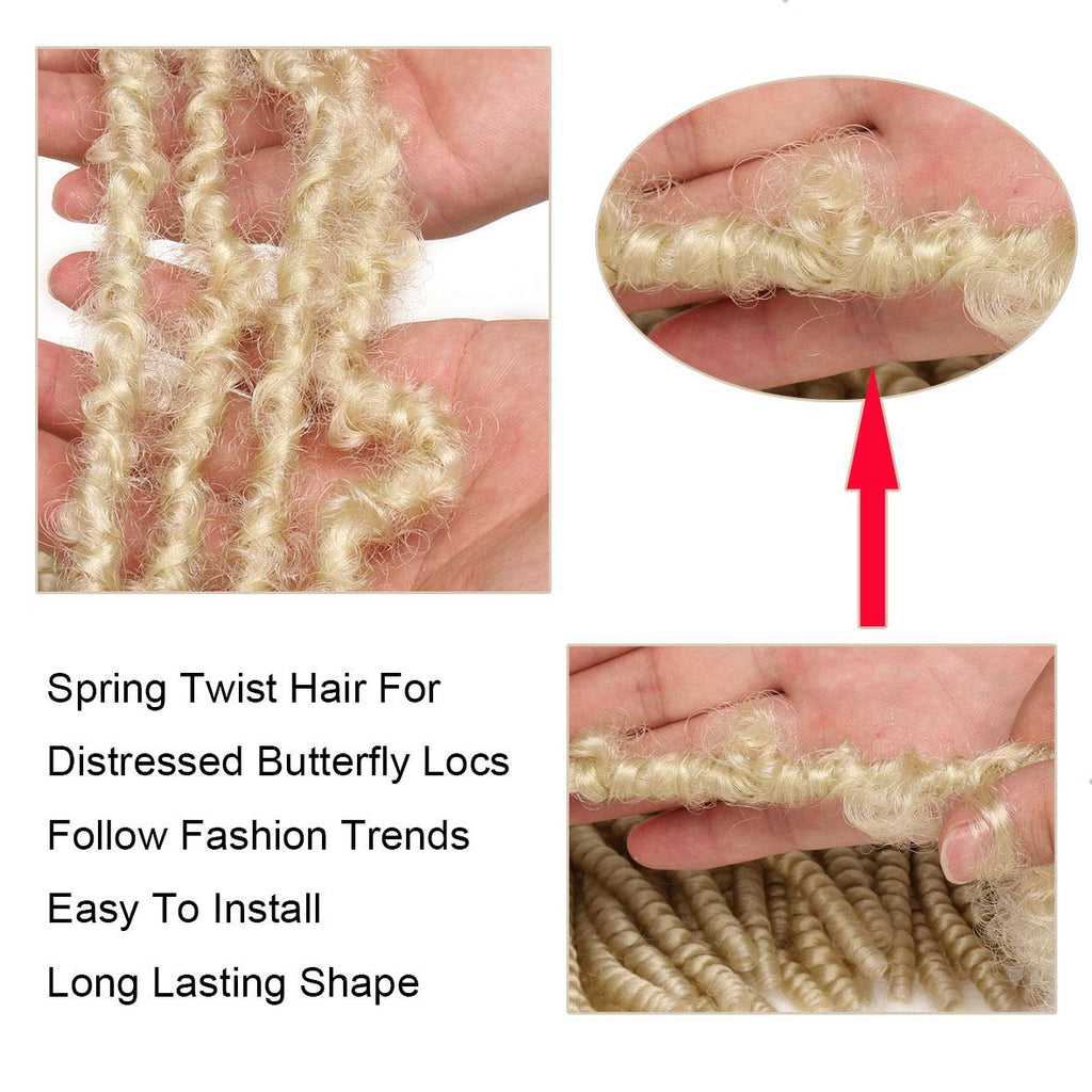 8 inch Spring Twist Hair 15 Strands/Pack Ombre Spring Twist Crochet Ha ...